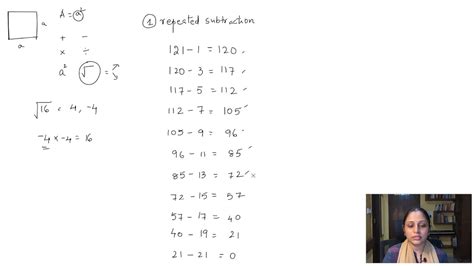 8 5 4 Finding Square Root Prime Factorisation Squares And Square Roots Cbse Ncert