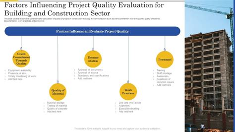 Factors Influencing Project Quality Evaluation For Building And Construction Sector Ideas Pdf