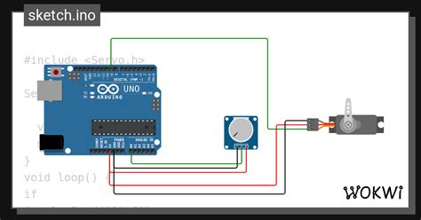 Servomotor Potenciometro Con Voltaje Wokwi Esp32 Stm32 Arduino