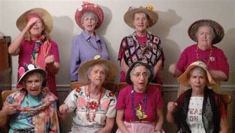 Awesome Thechive Salute  Funny Finger Dance  Older Women