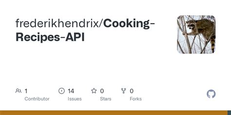 Github Frederikhendrixcooking Recipes Api