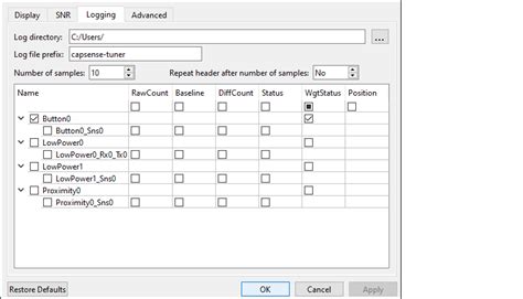 Tuner Configuration Options Modustoolbox™ Documentation