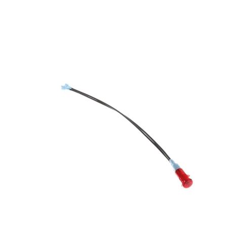 136 In 125v Round Red Pilot Light Assembly