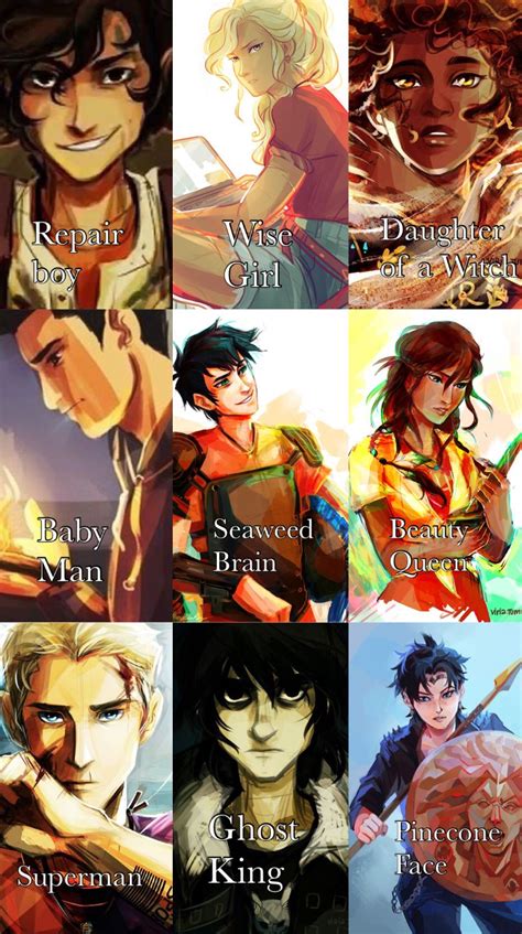 The Seven Plus Nico And Thalia Percy Jackson Characters Percy