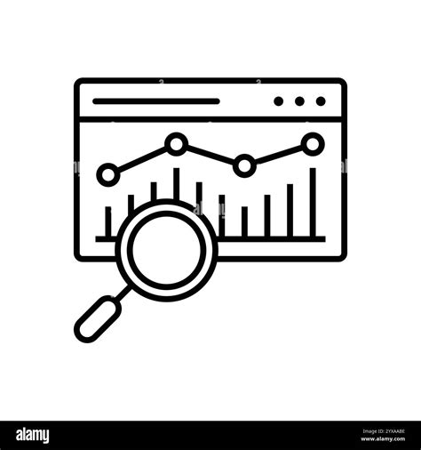 Data Analysis Line Icons Vector Illustration Stock Vector Image And Art Alamy