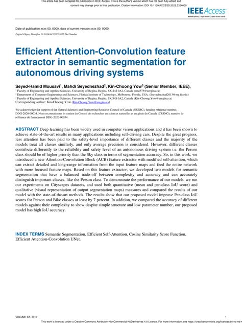 Pdf Efficient Attention Convolution Feature Extractor In Semantic