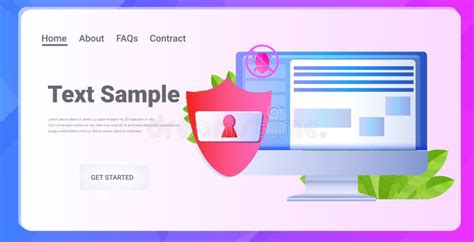 Shield Data Center Protection Internet Security Stock Vector Illustration Of Online Hacking