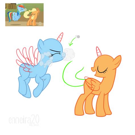 Applejack And Rainbowdash Base By Enneira20 On Deviantart