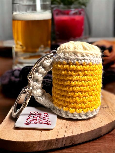 Beer Mug Keychain Etsy
