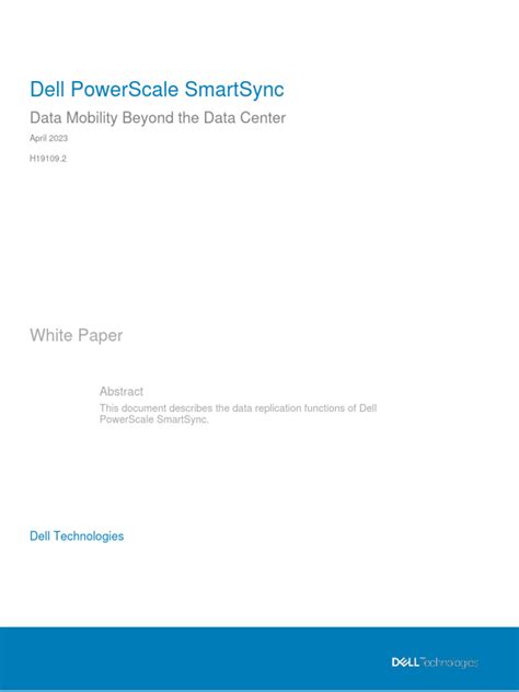 H19109 Dell Powerscale Smartsync Wp Pdf Public Key Certificate Ip Address