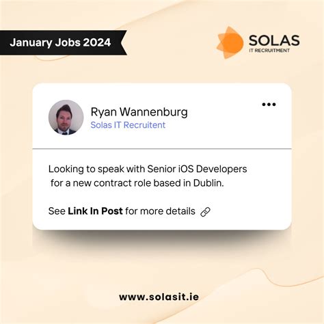 Solas It Recruitment On Linkedin Developerjobs Dublinjobs