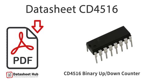 Cd4516 Binary Updown Counter Datasheet Hub