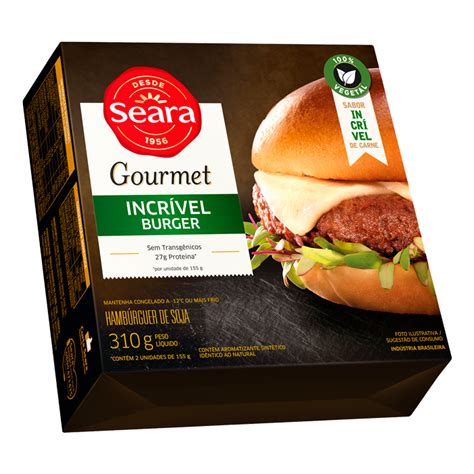 Seara Hambúrguer De Soja Incrível Gourmet Preço Rappi