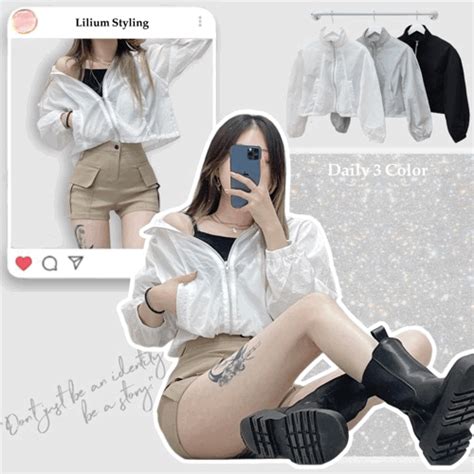 미친세일 투웨이연출모델강추 밑단조절 하이넥 루즈핏 크롭 스트링 아노락 집업 바람막이 점퍼 3color 에이블리