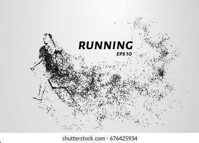 Thousand Running Man From Particles Royalty Free Images Stock Photos Pictures Shutterstock