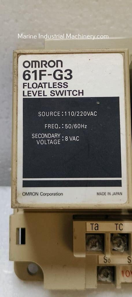 Omron 61f G3 Floatless Level Switch Marine Industrial Machinery