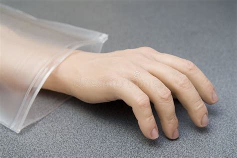 Hand From Plastic Stock Image Image Of Equipment Plastic 3507385