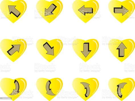 Vector Arrow Series Up Down Left Right Stock Illustration Download