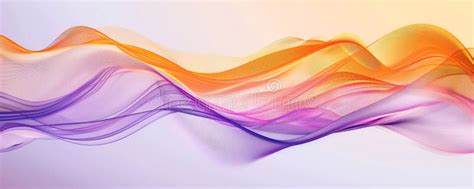 A Colorful Gradient Wave Background With Smooth Flowing Lines Transitioning From Rich Purple To