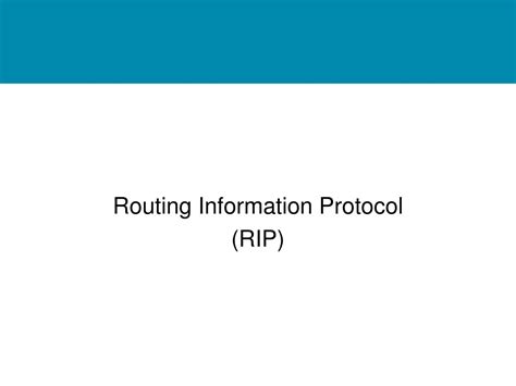 PPT Routing Information Protocol RIP PowerPoint Presentation Free Download ID 9506244