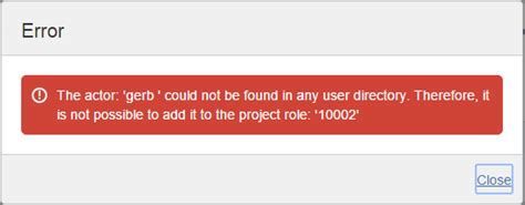 Unable To Add User To Project Role With The Error The Actor Xxx