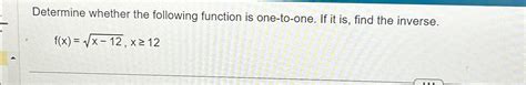 Solved Determine Whether The Following Function Is