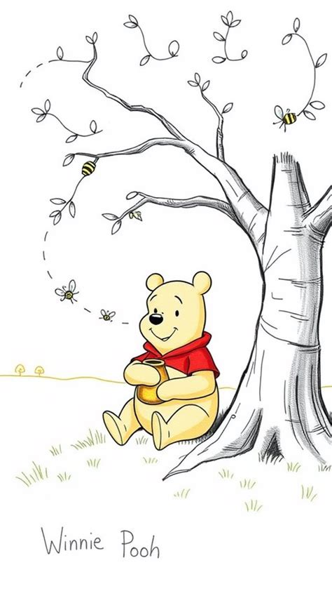 Winnie The Pooh Drawing With Color