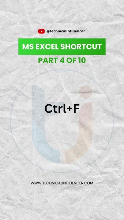ms excel shortcuts part 4 of 10 excel microsoftexcel excelshortcut