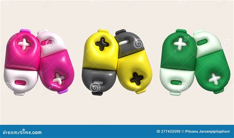 Illustration 3d Battery With Positive And Negative Terminals Icon