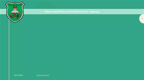 History Of Architecture 1 Lecture 5 Part 2pptx