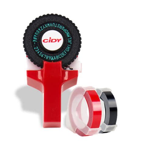 Hengsof Embossing Label Maker Machine With Tapes Portable Retro Embossed Label Maker Vintage