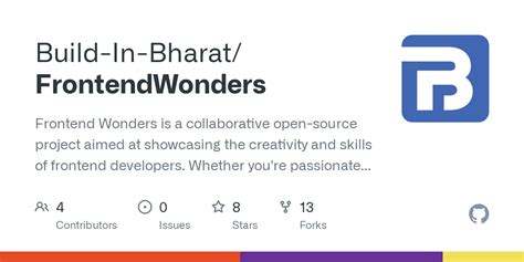 Github Build In Bharatfrontendwonders Frontend Wonders Is A