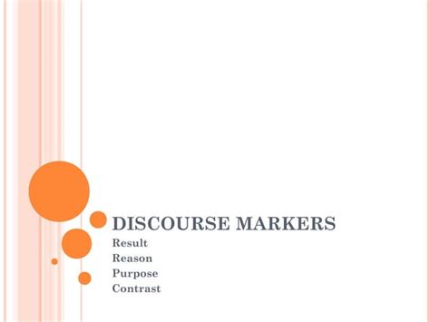 Discourse Markers Ppt Discourse Markers Ppt