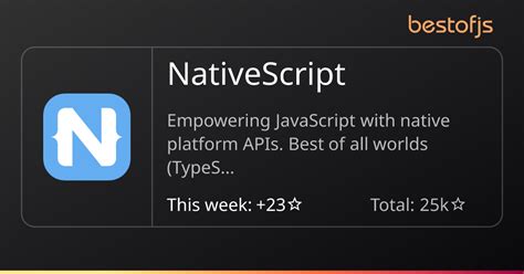 Best Of Js • Nativescript