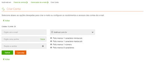 Como Criar Uma Conta De E Mail Na Dialhost
