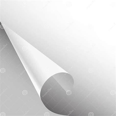 3d Style Empty Paper Fold Document Template Design Stock Vector
