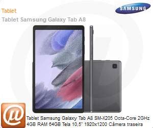Samsung - SM-X205NZAUZTO - Tablet Samsung Galaxy Tab A8 SM-X205 Octa ...