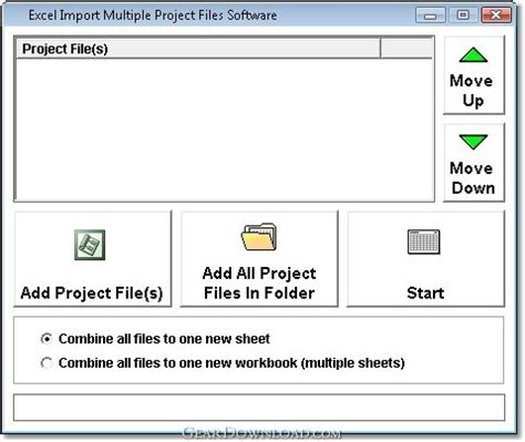 Excel Import Multiple MS Project Files Software 7 0 Free Download