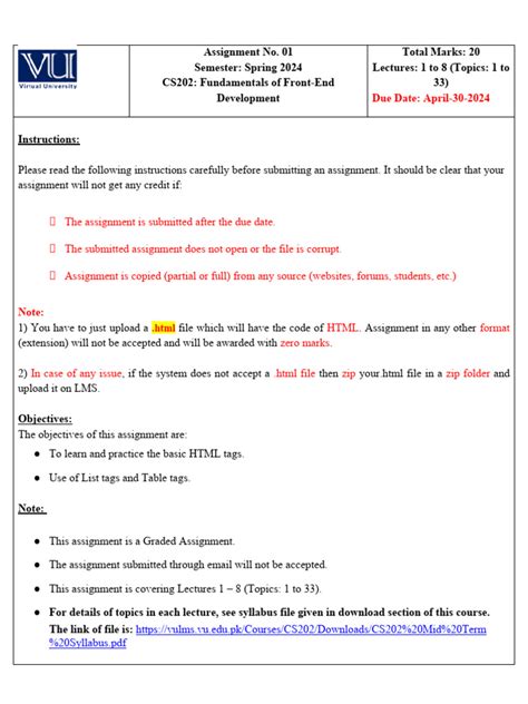 spring 2024 cs202 1 pdf html element html