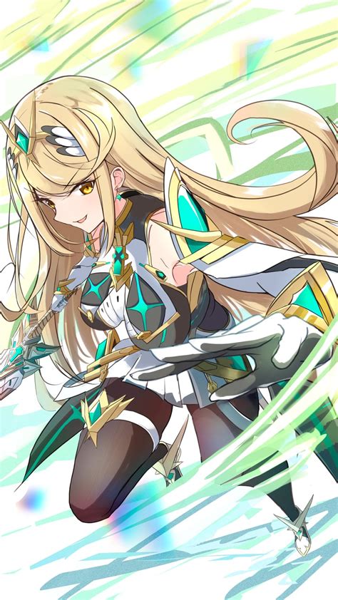 mythra and mythra (xenoblade chronicles and 2 more) drawn by karuushi ...