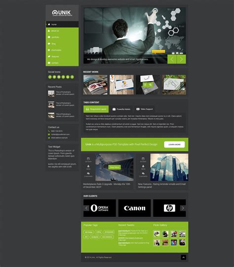 Unik Ultimate HTML5 Template By PremiumLayers ThemeForest