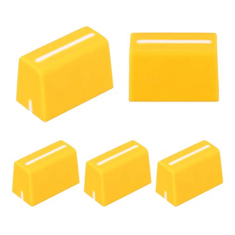 Uxcell Universal Fader Knobs Yellow Mixer Fader Caps Slider