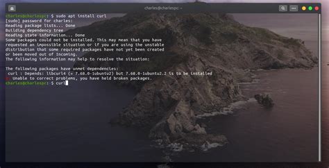 Apt Unable To Install Curl On Ubuntu 2004 Due To Dependency Issues