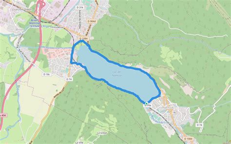 Lake Nantua In Auvergne Rhône Alpes Walking Map