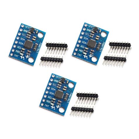 3pcs Gy 521 Mpu 6050 Mpu6050 3 Axis Accelerometer Gyroscope Module 6 Dof 6 Axis Accelerometer