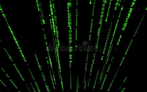 Computer Code Falling Matrix Style Stock Illustration Illustration Of Electronic Encryption