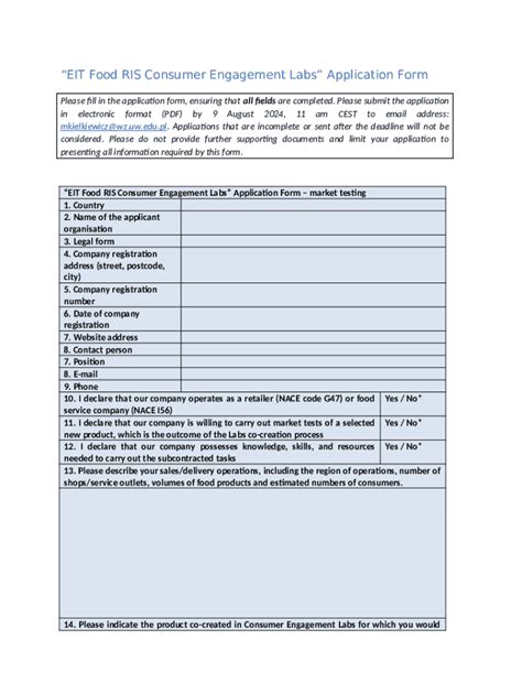 Eit Food Ris Consumer Engagement Labs Application Doc Template Pdffiller