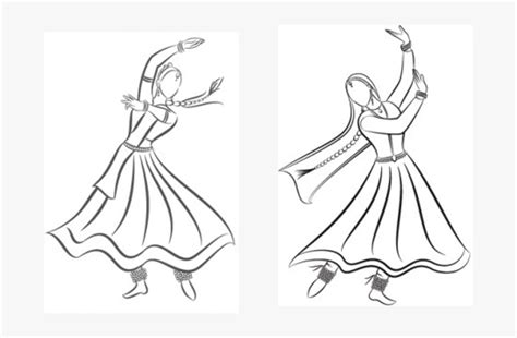 Indian Dance Drawing