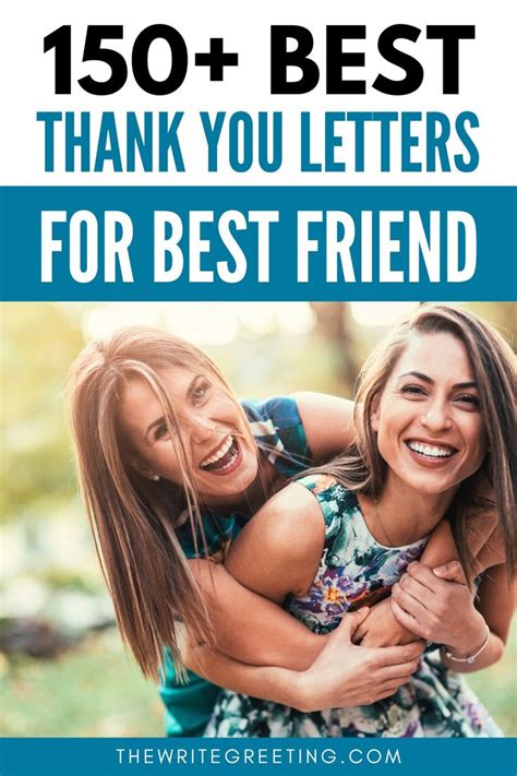 Best Emotional Thank You Letters For Best Friend Letter To Best