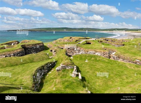 Neolithic Settlement Of Skara Brae Mainland Orkney Scotland Uk